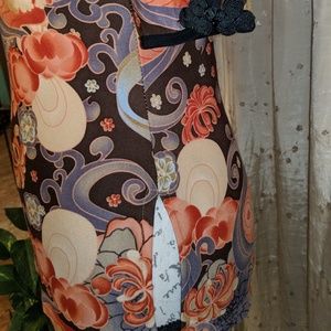 Tops | Earth Tone Lotus Flower Fitted Top With Embroidery | Poshmark